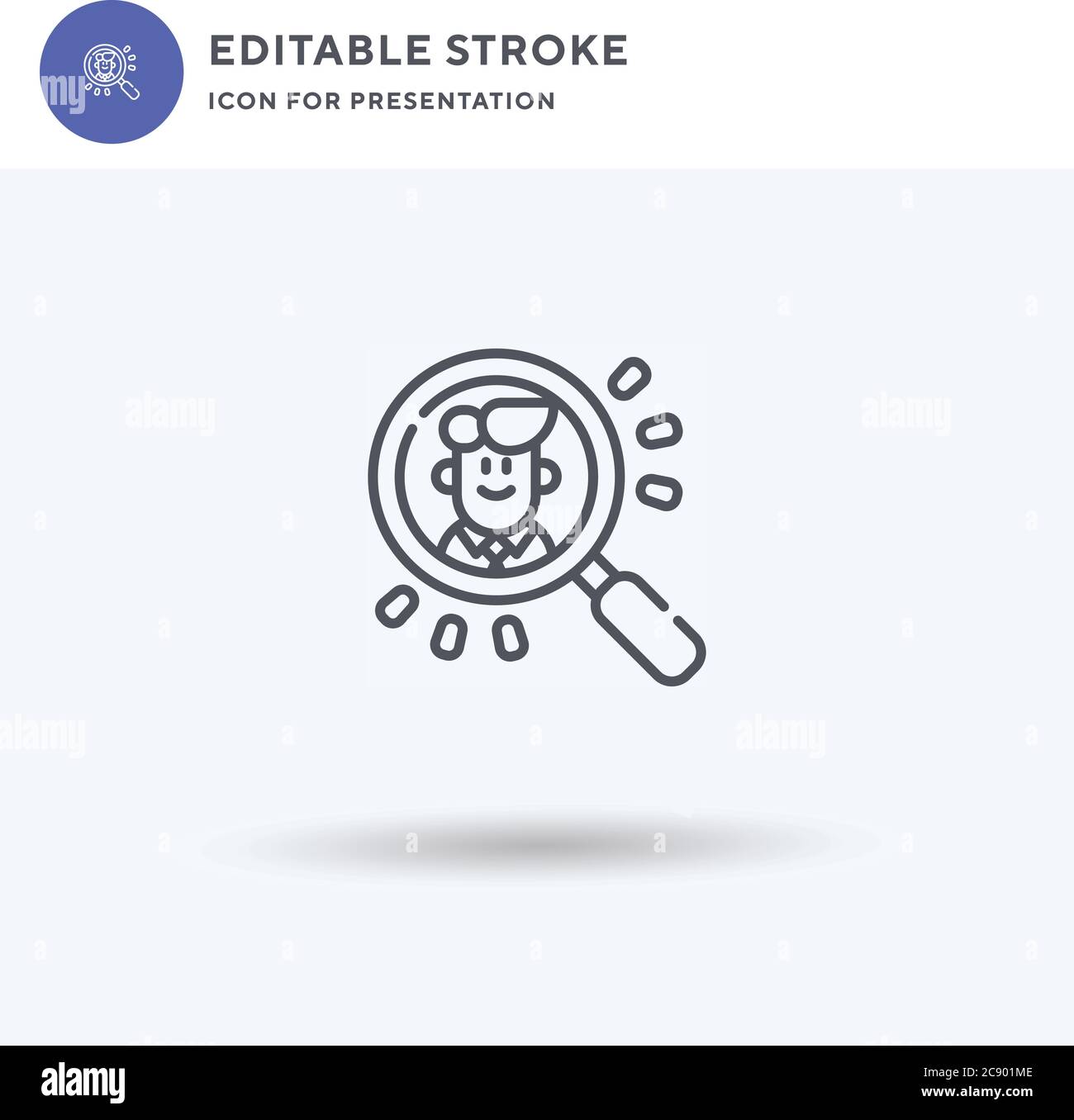 Recruiting icon vector, filled flat sign, solid pictogram isolated on ...