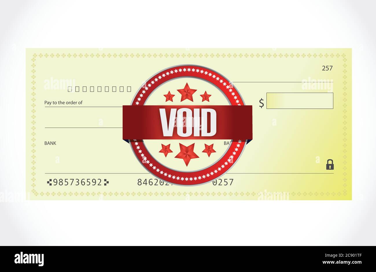 Payment voided Stock Vector Images - Alamy