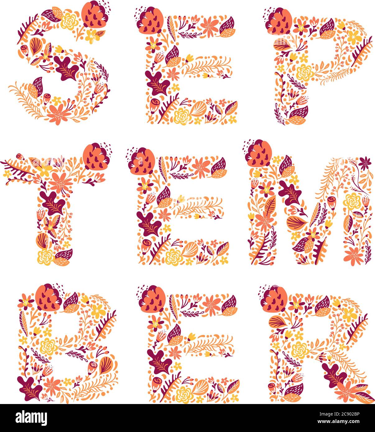 September motivation Stock Vector Images - Alamy