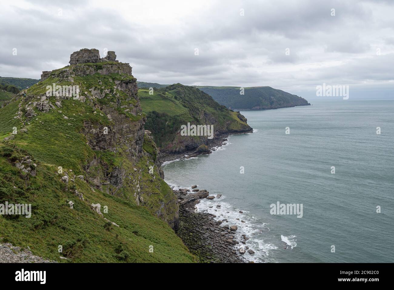 Landscape photo of the Valley Of The Rocks in Exmoor national park ...