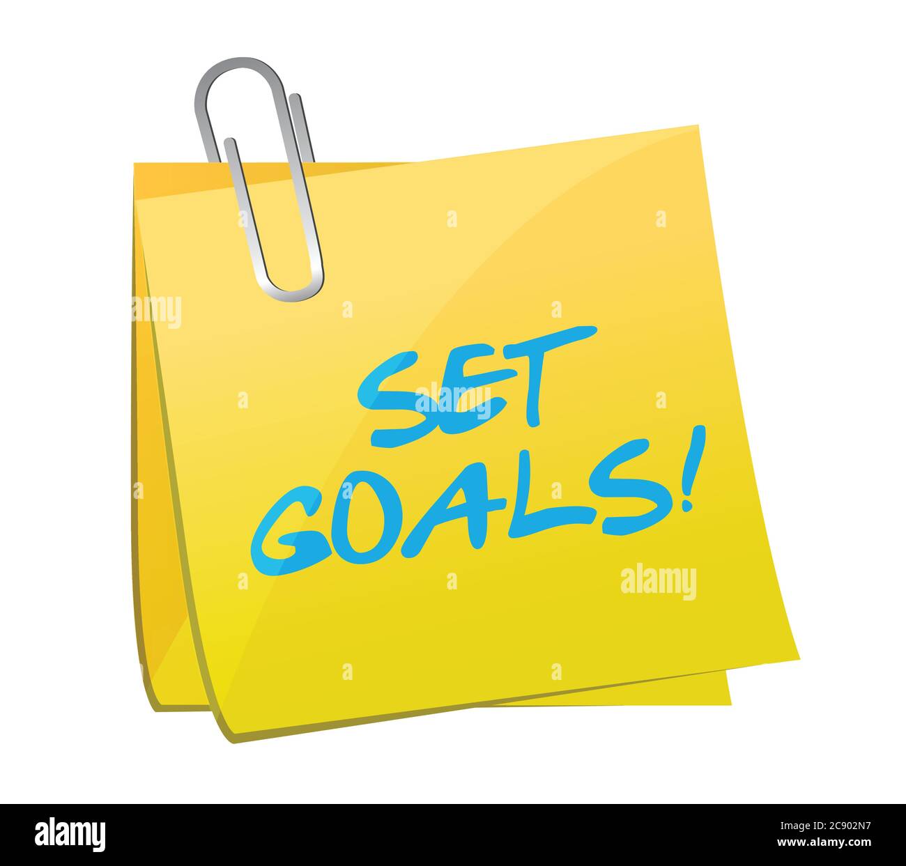 Set goals post illustration design over a white background Stock Vector ...