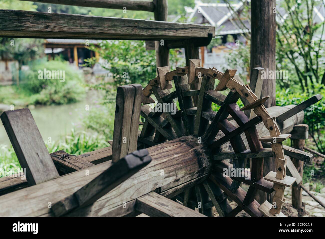 Ancient chinese water wheel hi-res stock photography and images - Alamy