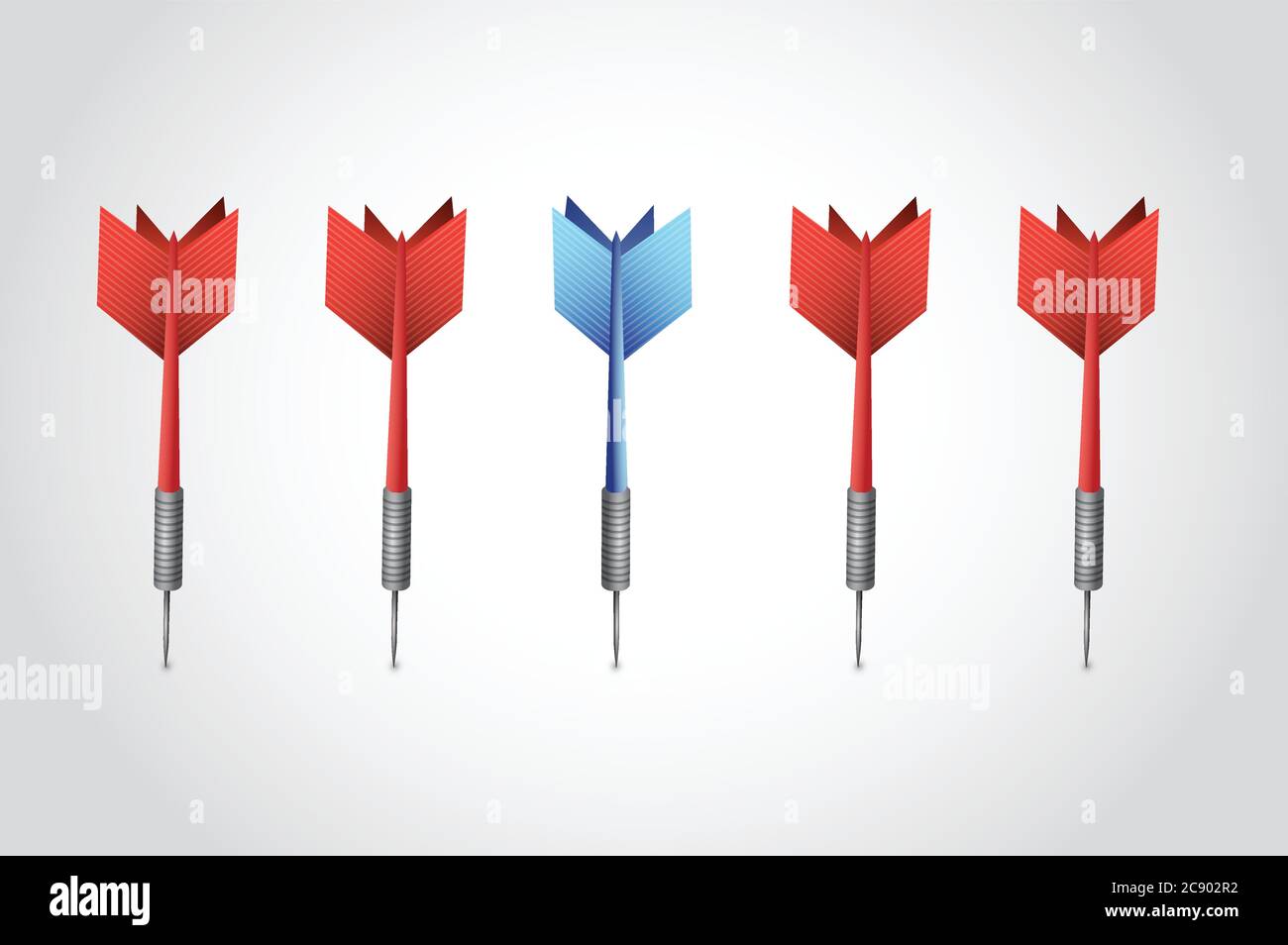 Set of darts illustration design over a white background Stock Vector ...