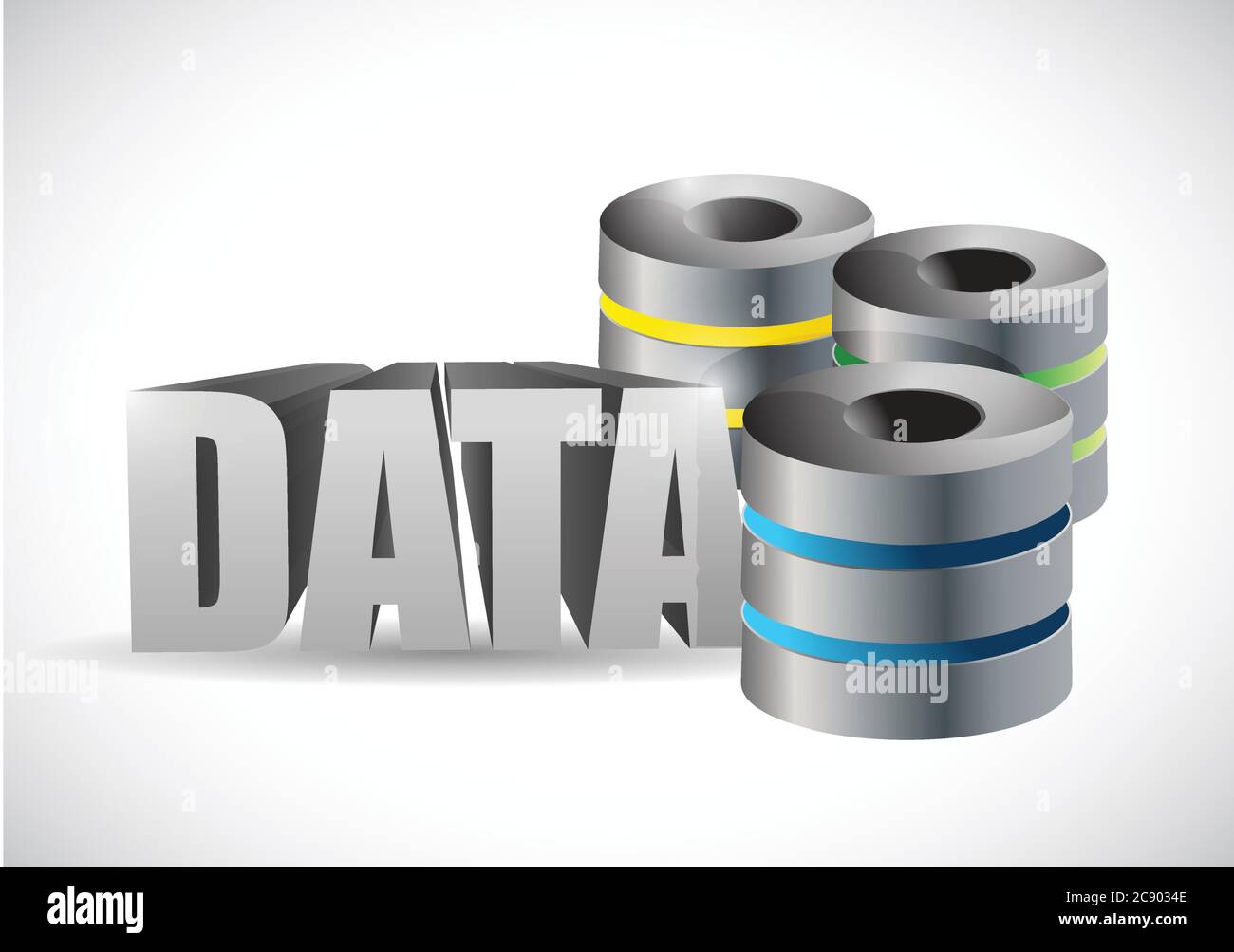 Data server illustration design over a white background Stock Vector ...