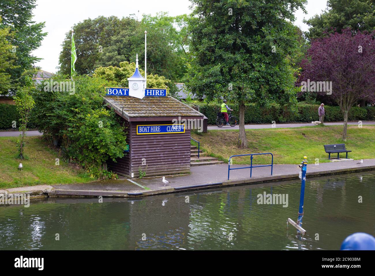 A Boat for hire building on the Military Canal, Hythe, Kent. UK Stock ...