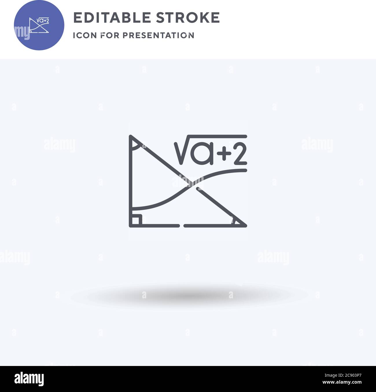 Mathematic icon vector, filled flat sign, solid pictogram isolated on ...