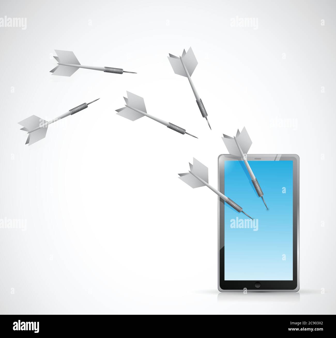 Target tablet electronic illustration design over a white background ...