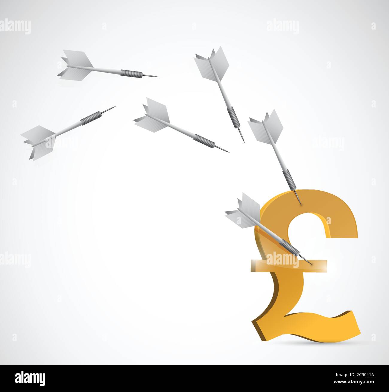 3d gold pound currency symbol Stock Vector Images - Alamy