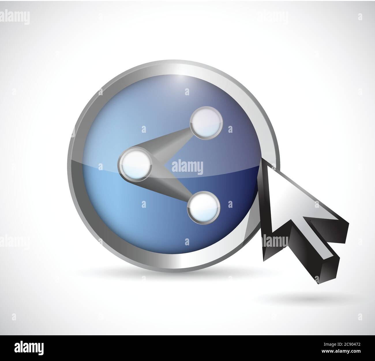 Share button illustration design over a white background Stock Vector ...