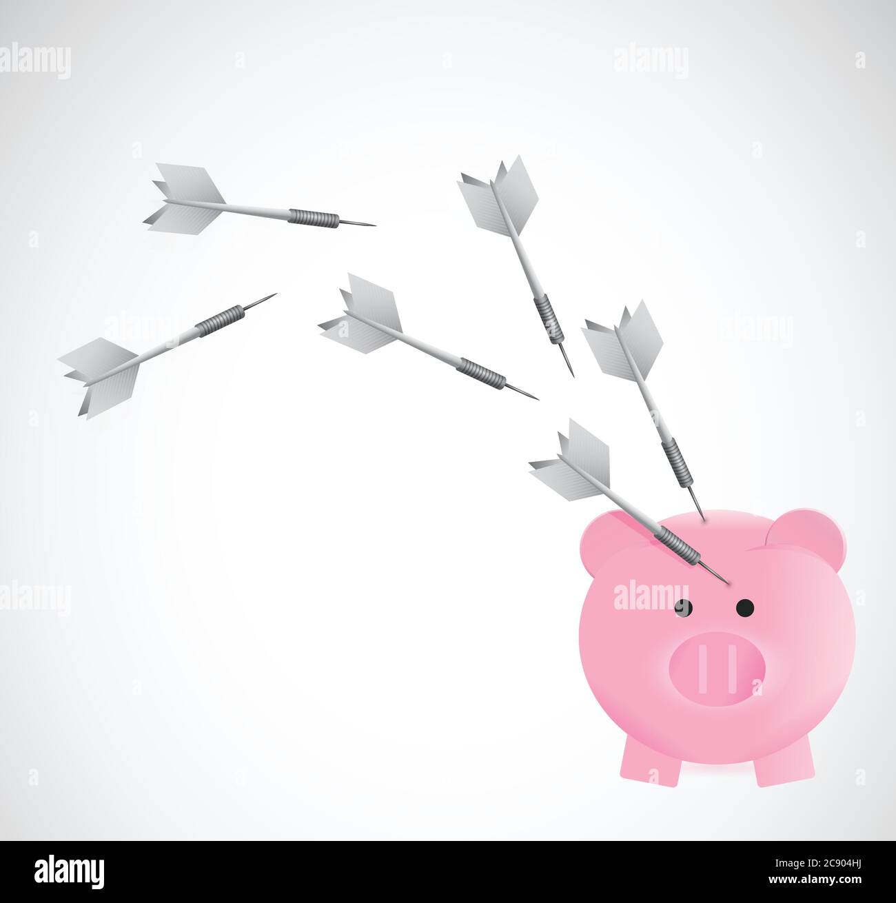 Target savings concept illustration design over a white background ...
