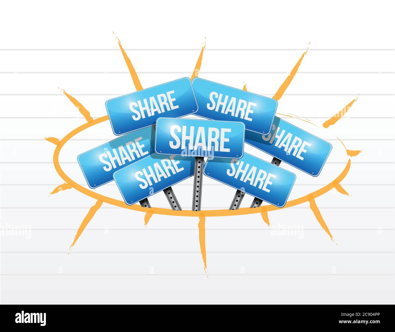 Share The Road Sign Stock Vector Images - Alamy