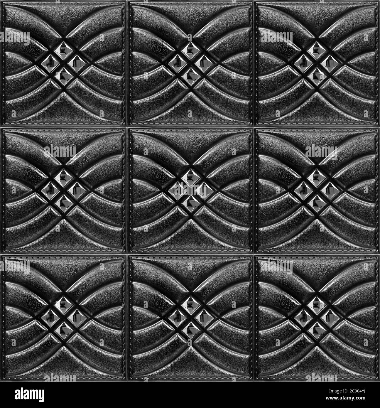 Tile leather for a room decor, a tile with volume drawing and texture ...