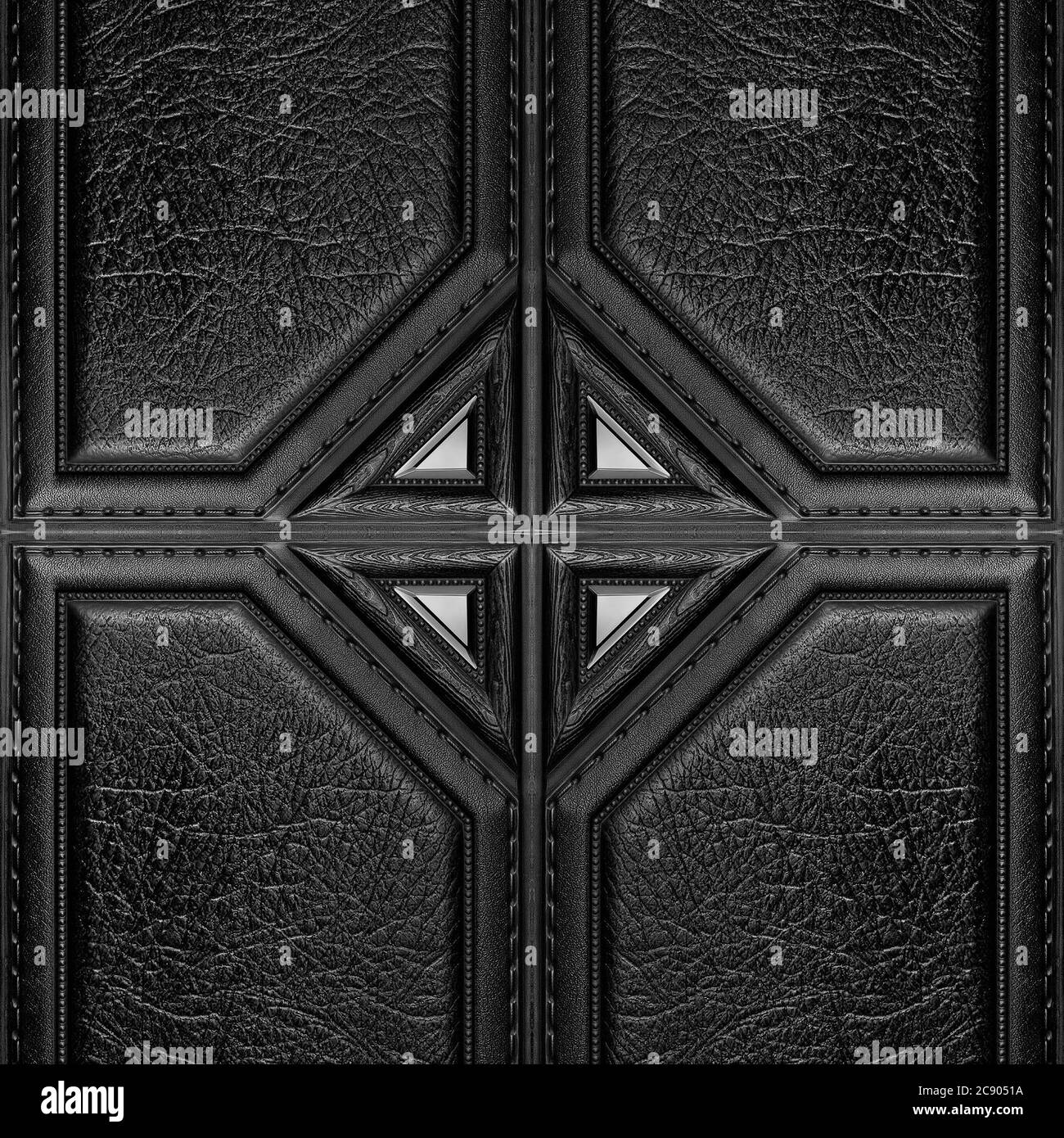 Tile leather for a room decor, a tile with volume drawing and texture ...