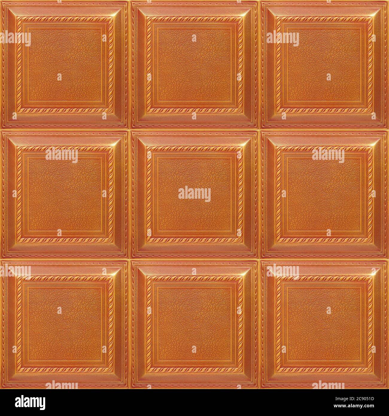 Tile leather for a room decor, a tile with volume drawing and texture ...