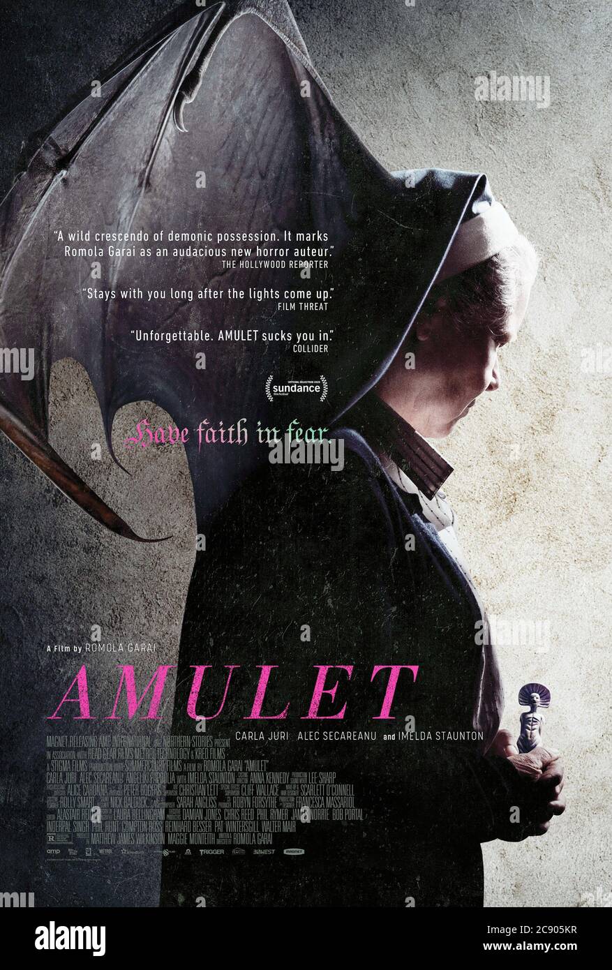 AMULET, US poster, Imelda Staunton, 2020. © Magnet Releasing / Courtesy ...