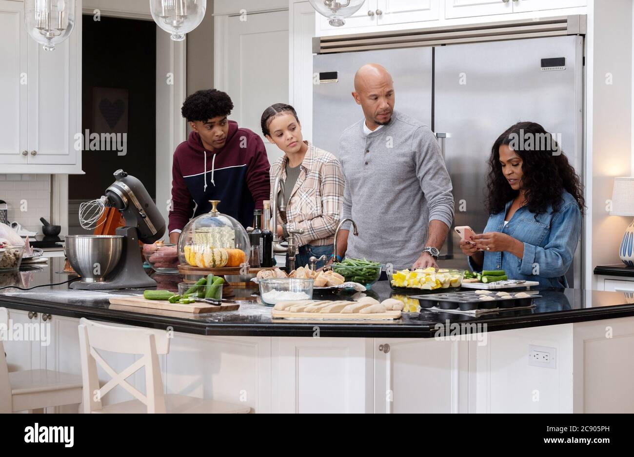 FATAL AFFAIR, from left: Jacob Gaines, Aubrey Cleland, Stephen Bishop ...