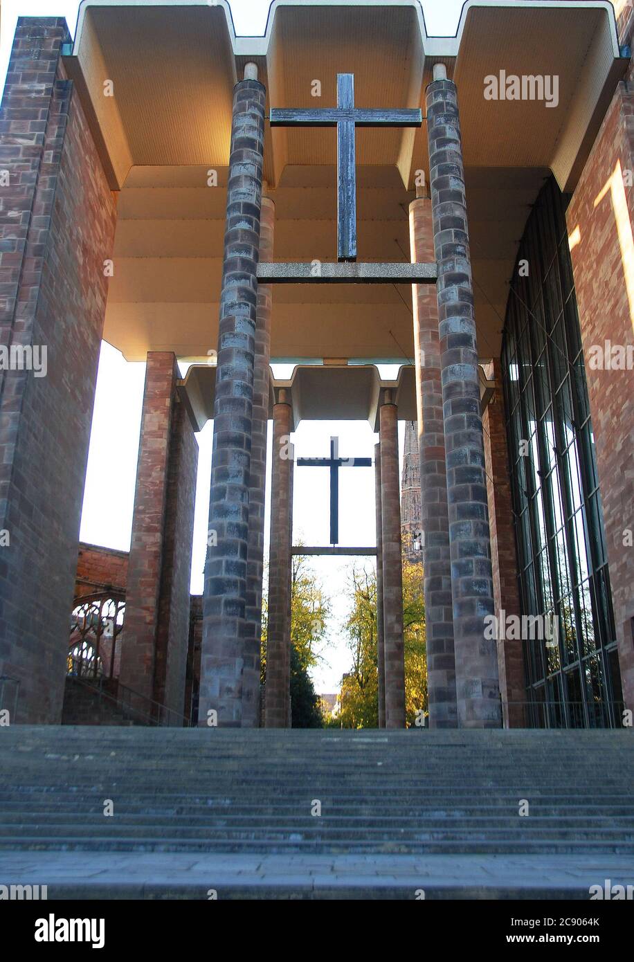 Coventry cathedral cross hi-res stock photography and images - Alamy