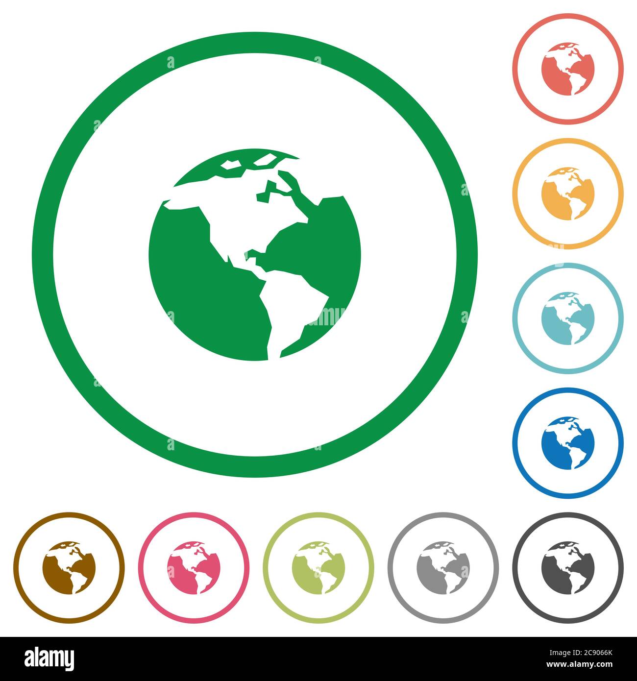 Continents outlines Stock Vector Images - Alamy