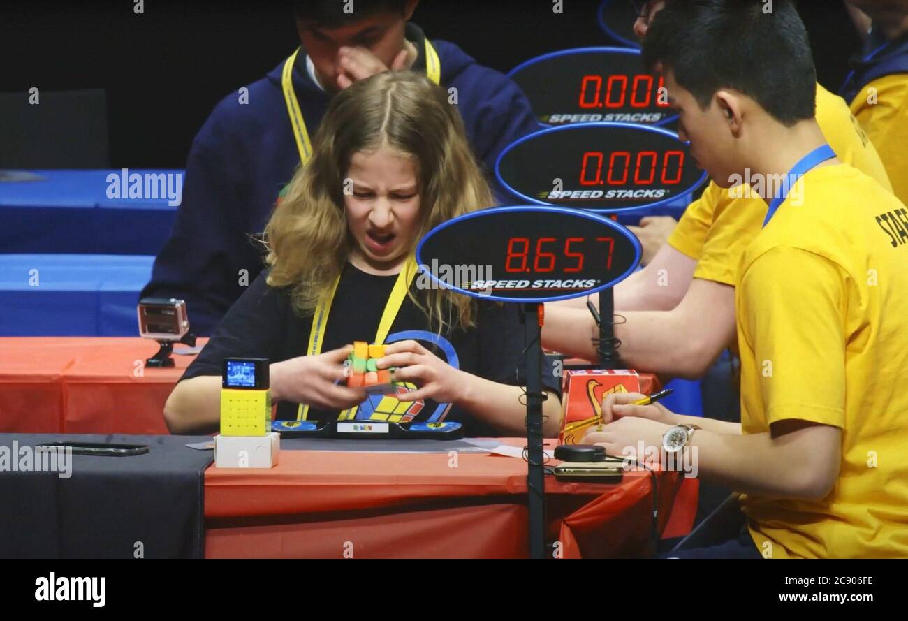 THE SPEED CUBERS, a young speedsolver (with cube) at a Rubik s Cube ...