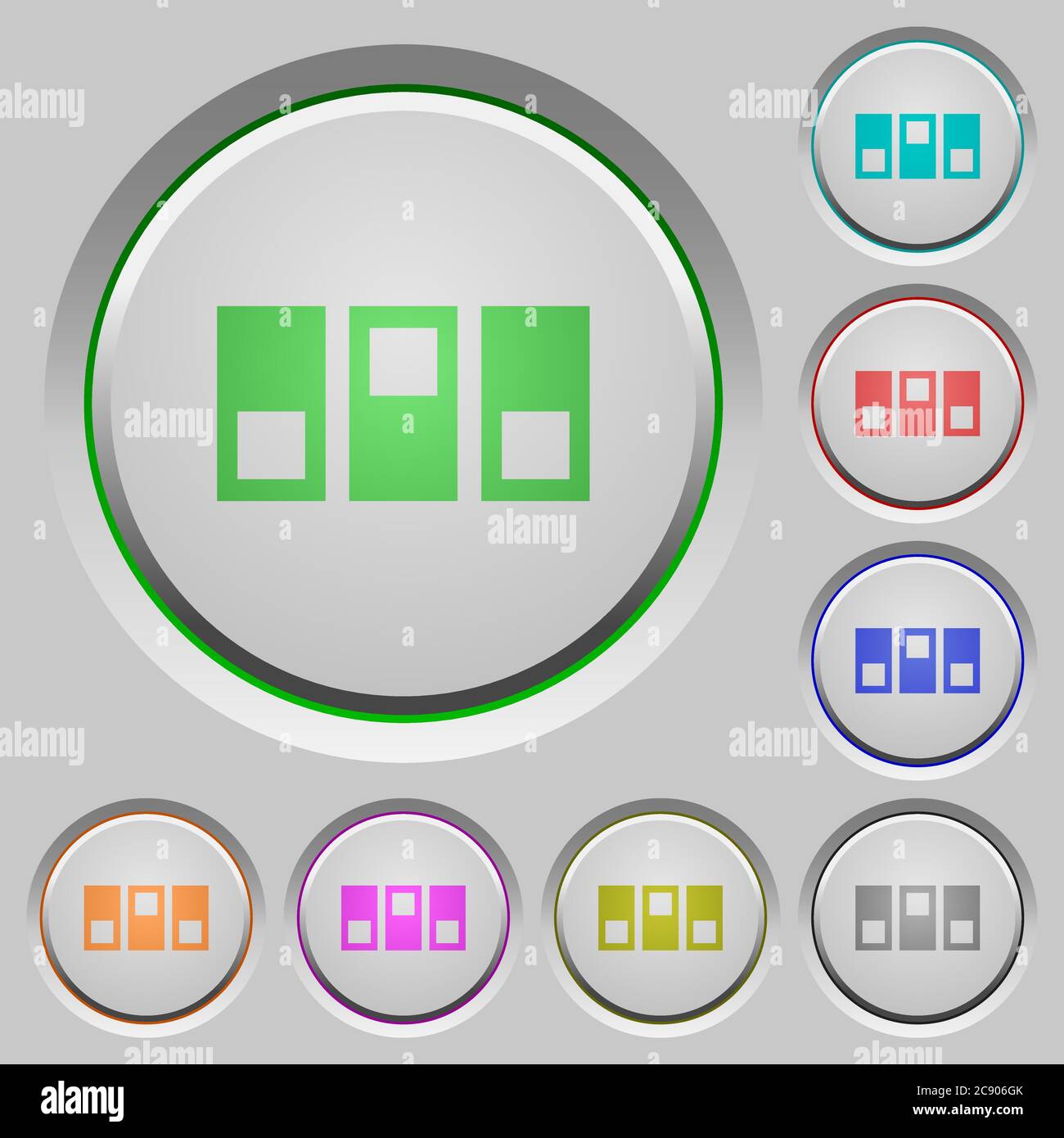 Push buttons knobs Stock Vector Images - Alamy