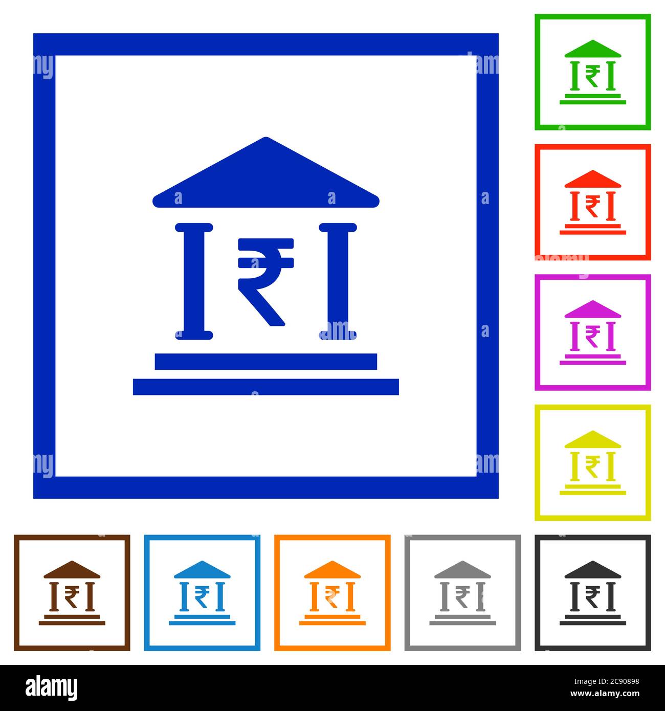 Indian bank building Stock Vector Images - Alamy