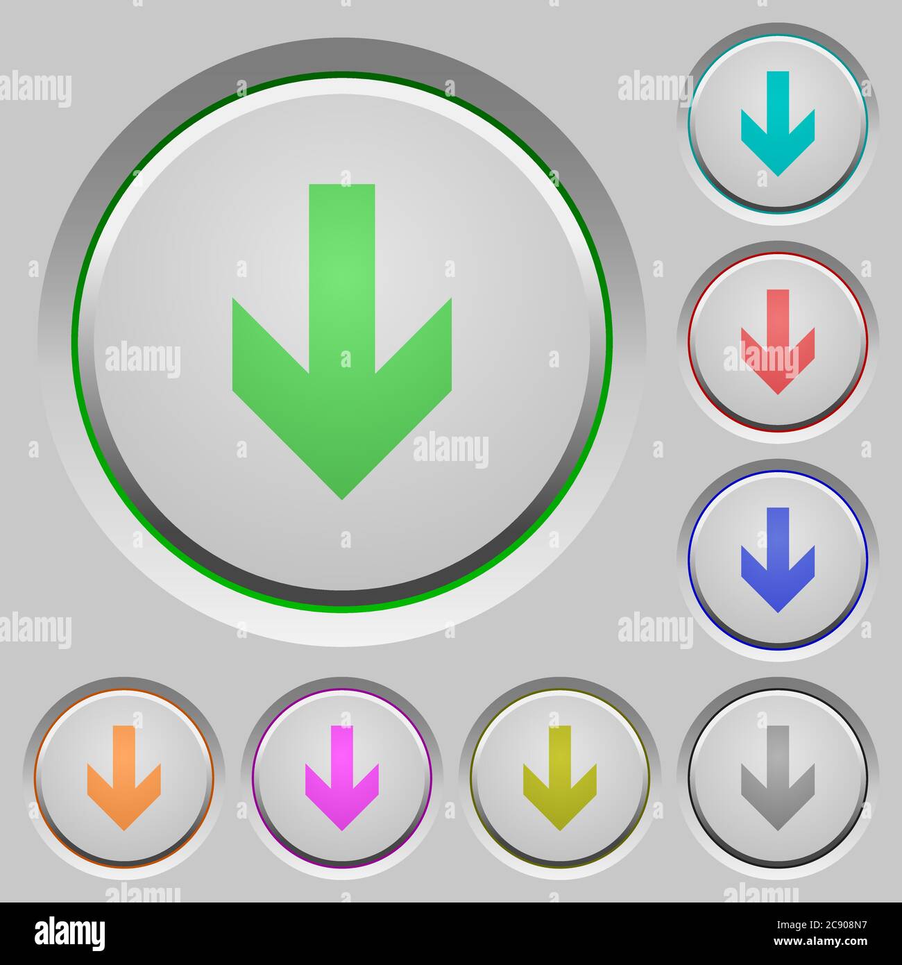 Push downward Stock Vector Images - Alamy
