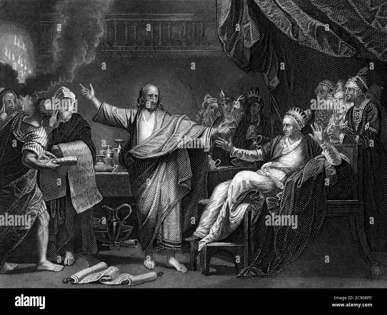 An Engraved Old Testament Bible Illustration Image Of Daniel an-engraved-old-testament-bible-illustration-image-of-daniel