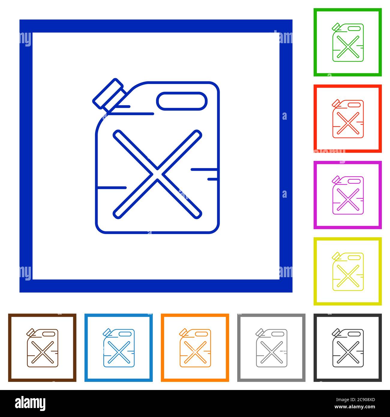 Oil container green color on Stock Vector Images - Alamy