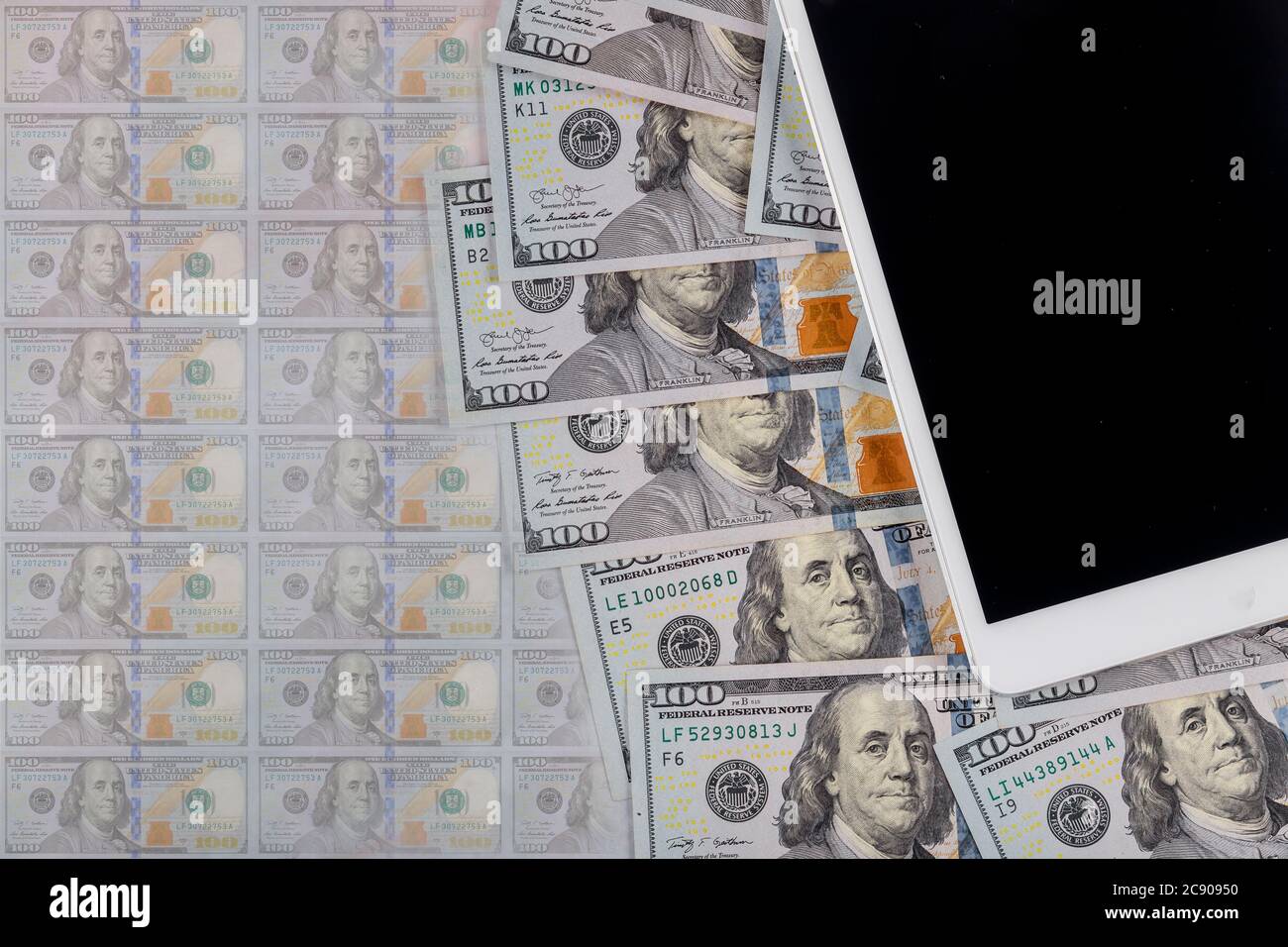 Digital money 100 dollar bill hi-res stock photography and images - Alamy