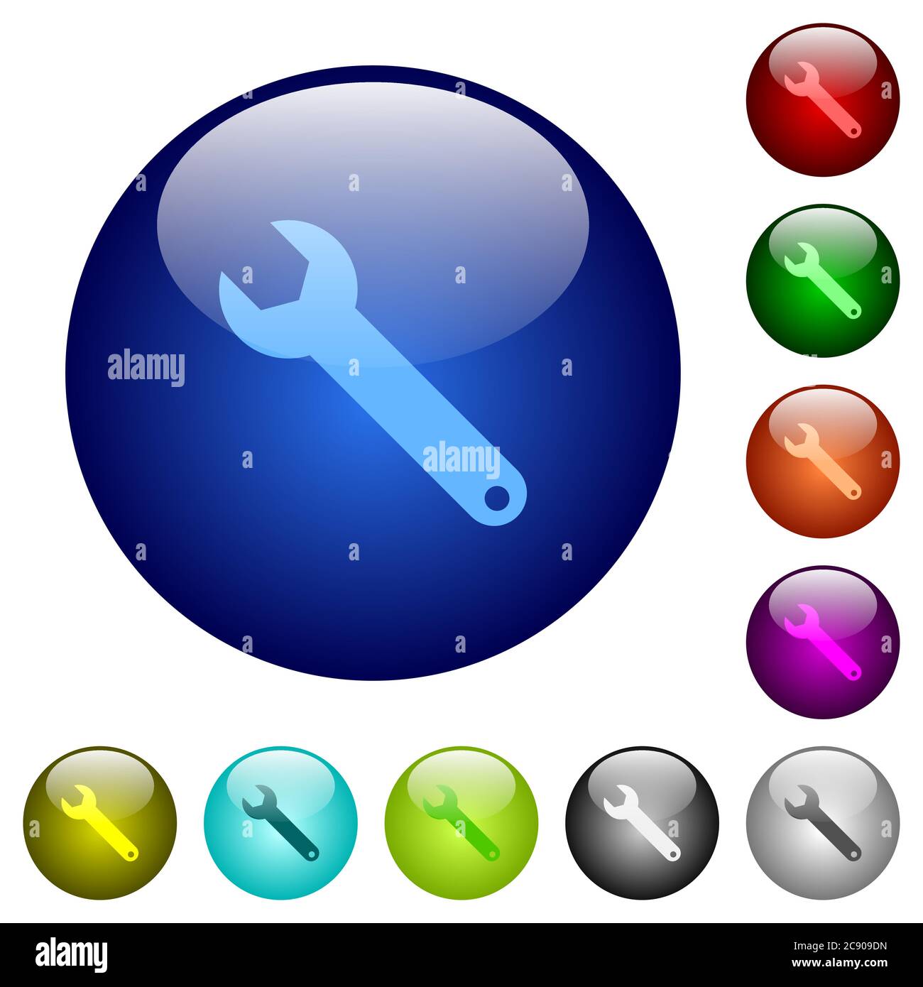Wrench icons design Stock Vector Images - Alamy