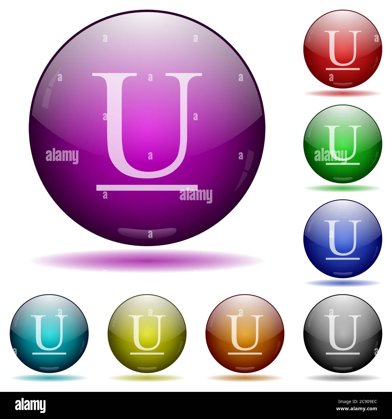 Underlined letter Stock Vector Images - Alamy