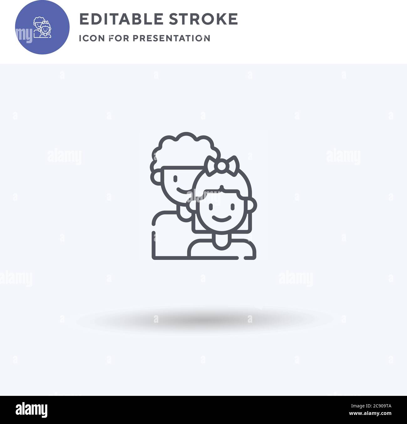 Presentation family kids kid children Stock Vector Images - Alamy