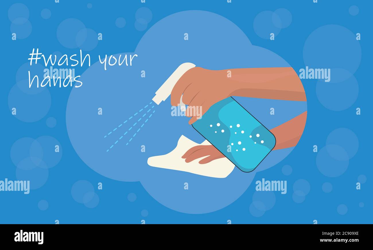 Hand washing banner. Hygiene and cleaning poster - Vector Stock Vector ...