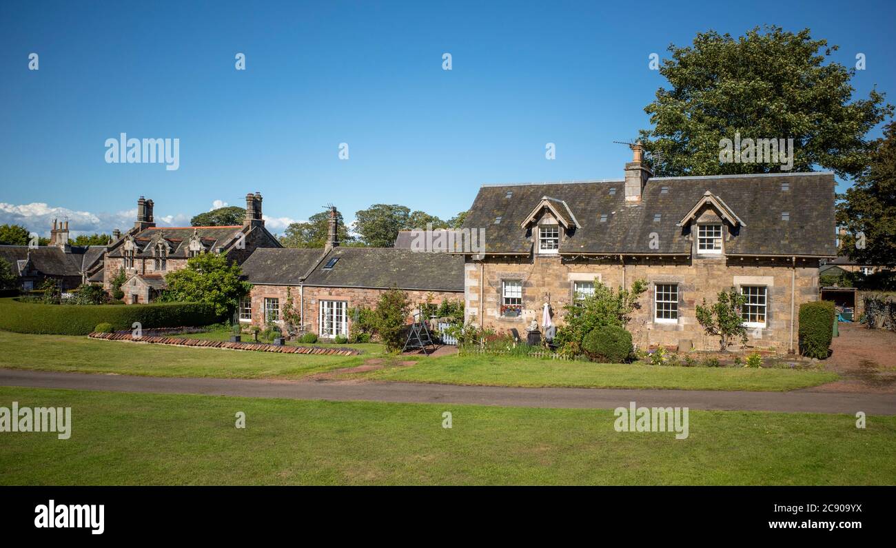 Rustic Houses in Dirleton, East Lothian, Scotland UK Stock Photo - Alamy
