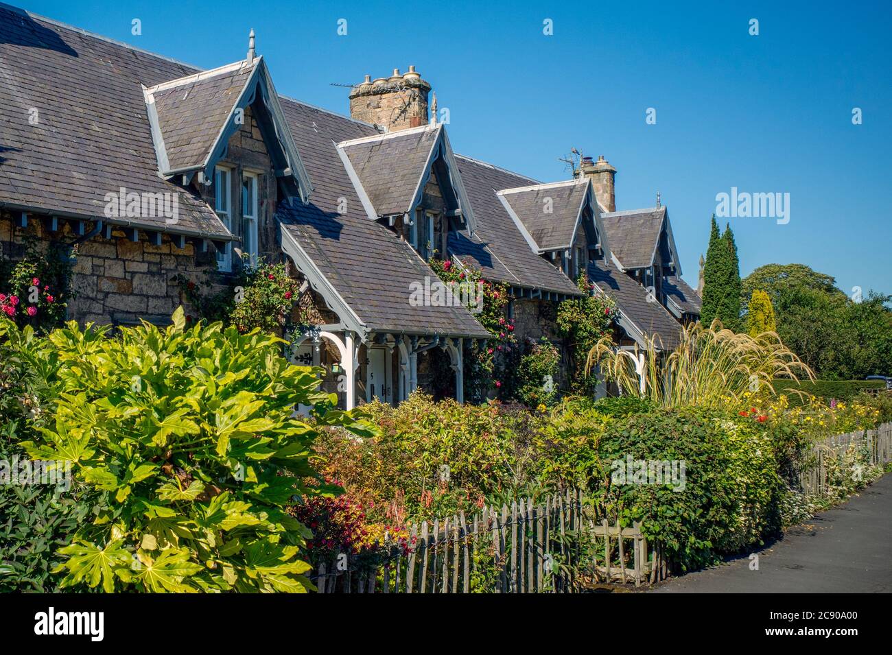 Rustic Houses in Dirleton, East Lothian, Scotland UK Stock Photo - Alamy