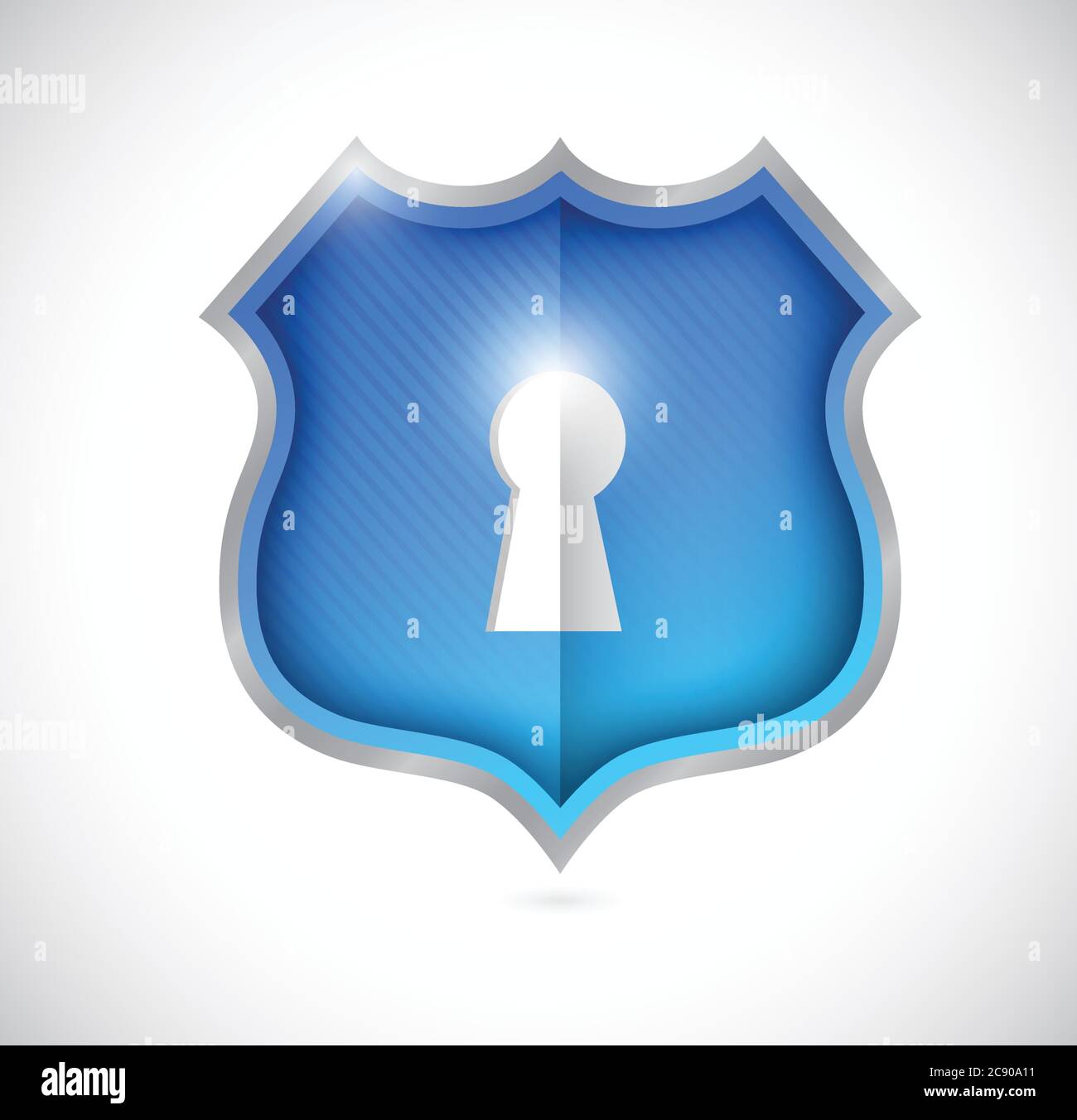 Lock shield illustration design over a white background Stock Vector ...