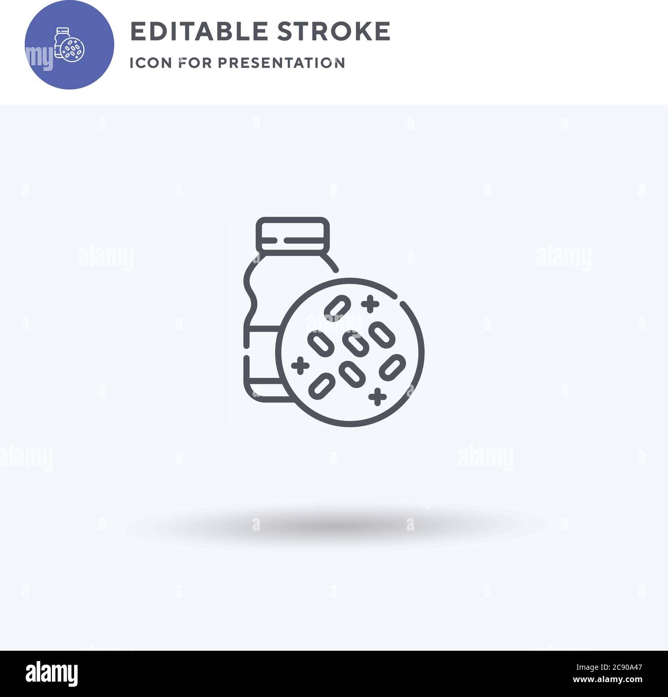 Probiotic icon vector, filled flat sign, solid pictogram isolated on ...