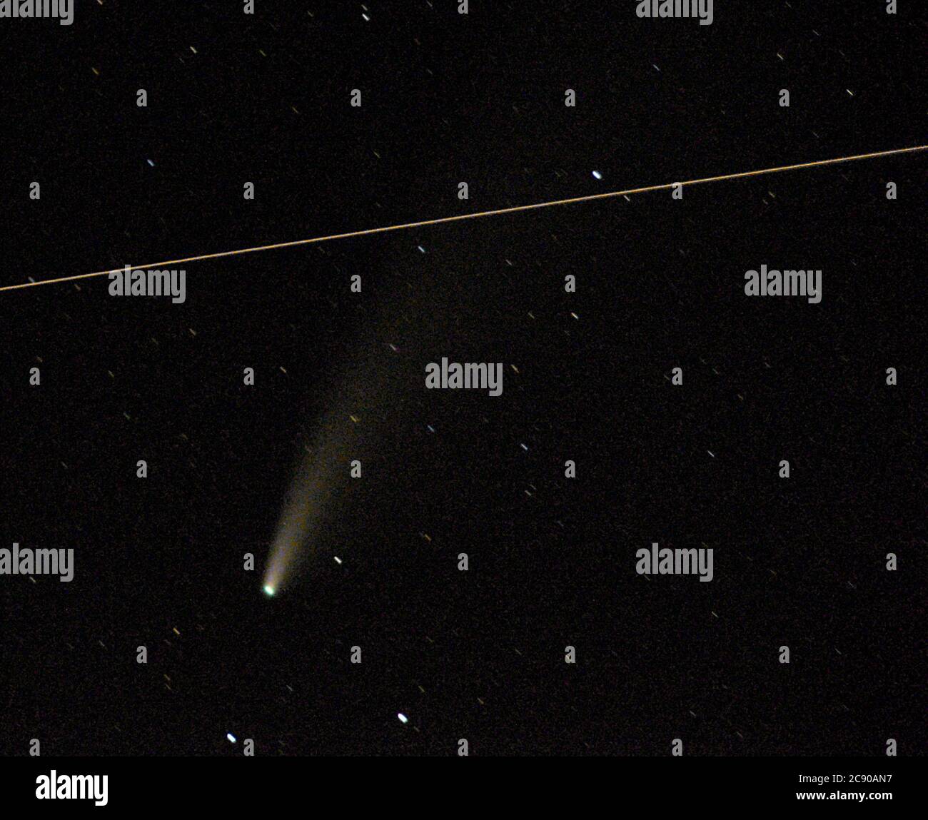 Neowise Comet over Northern Sky 2020 Stock Photo - Alamy