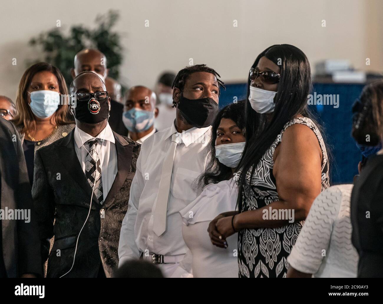 New York, United States. 27th July, 2020. Father Davell Gardner Sr and ...