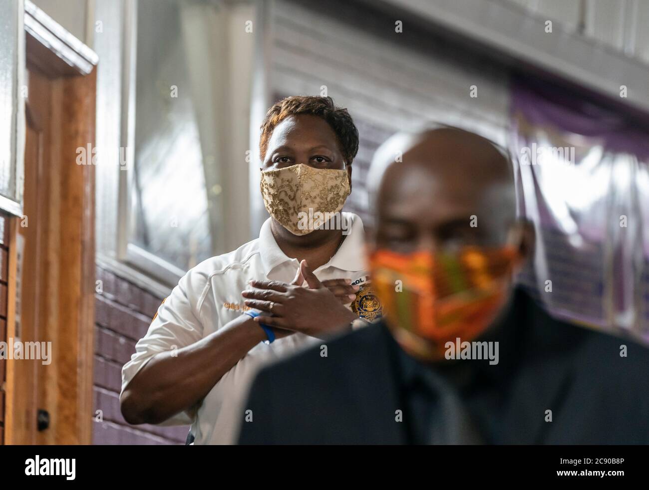 New York, NY - July 27, 2020: NYPD Brooklyn North Chief Judith Harrison ...