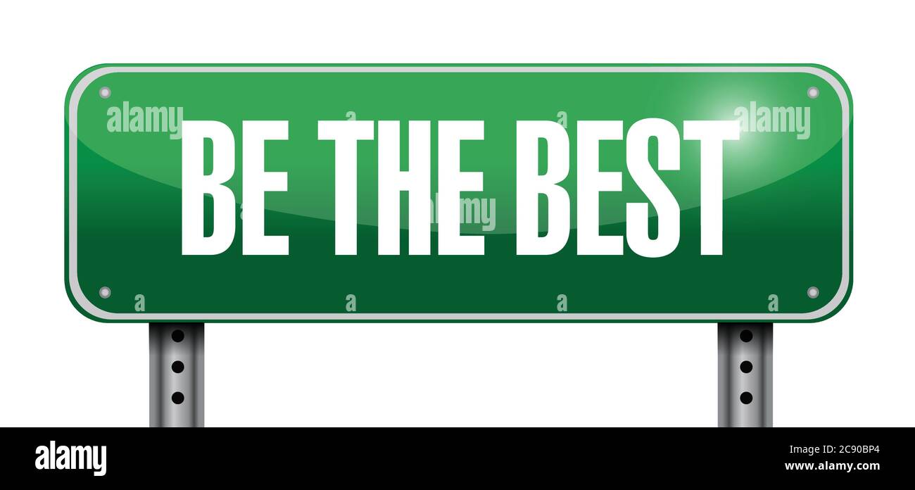 Be the best road sign illustration design over a white background Stock ...