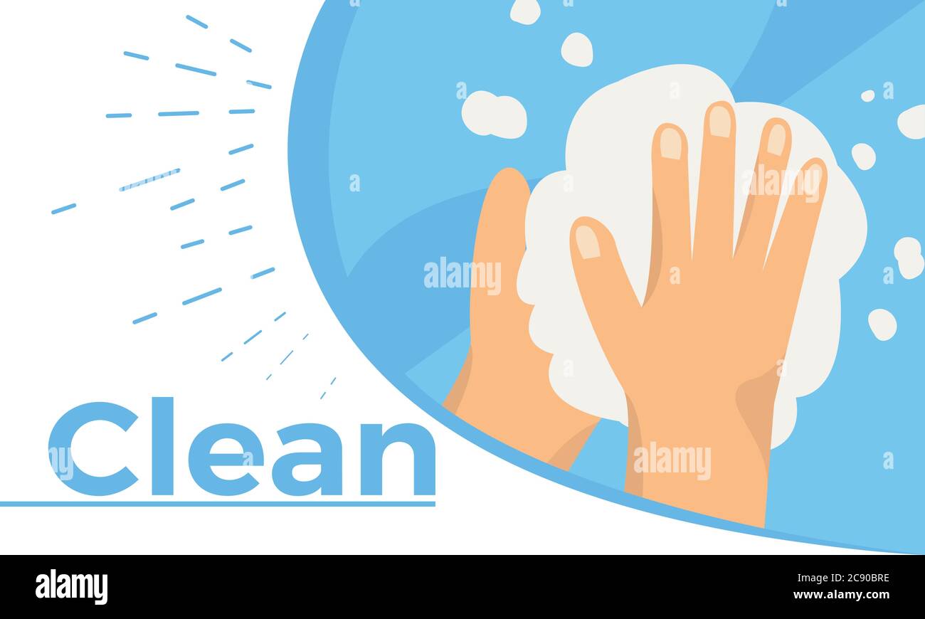 Hand washing banner. Hygiene and cleaning poster - Vector Stock Vector ...
