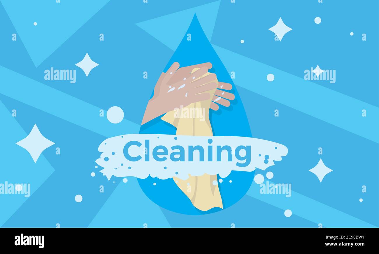 Hand washing banner. Hygiene and cleaning poster - Vector Stock Vector ...