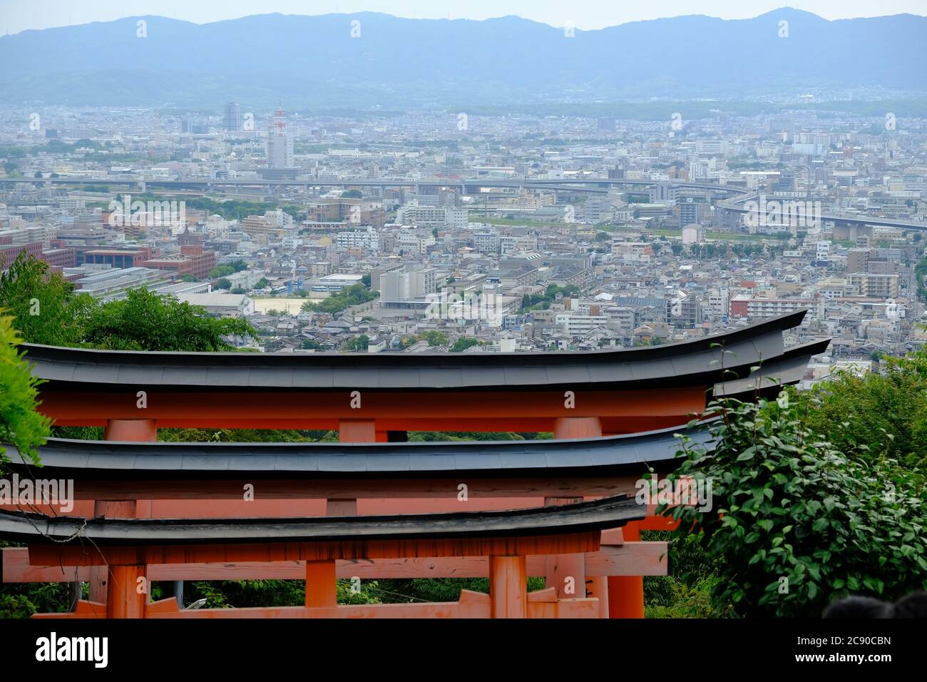 Kyoto Japan - Mount Inari outlook over Kyoto city Stock Photo - Alamy