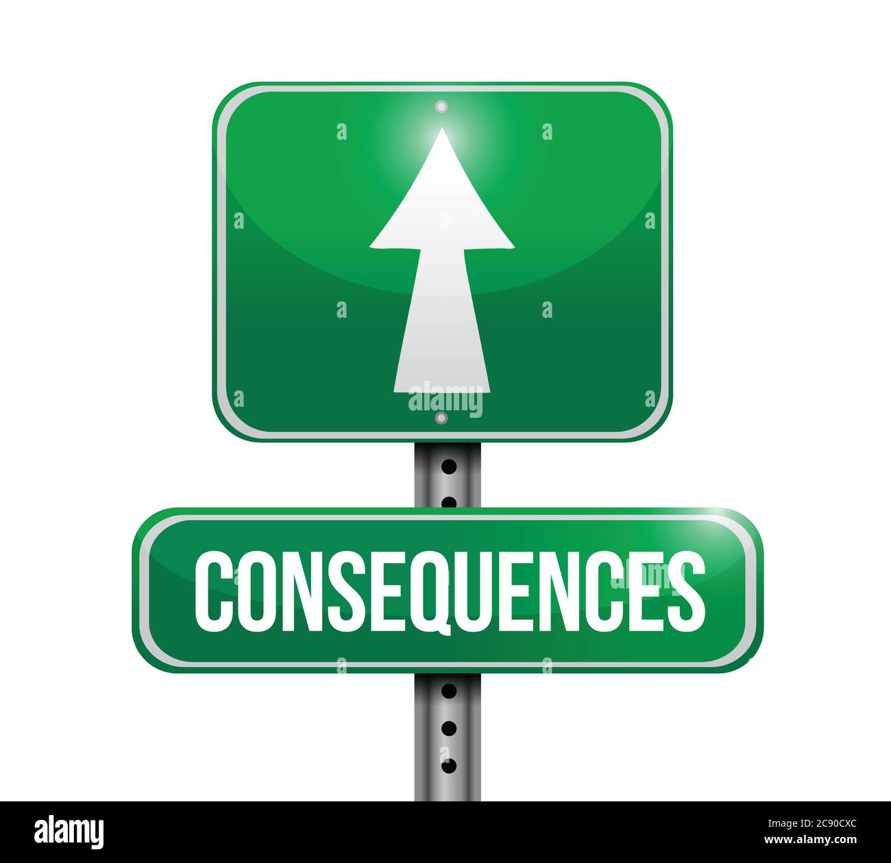 Consequences illustration design over a white background Stock Vector ...