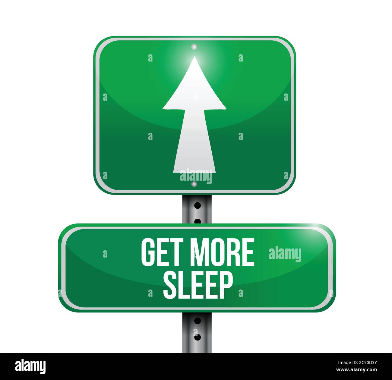 Get more sleep sign illustration design over a white background Stock ...