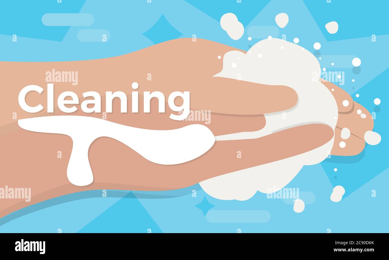 Hand Washing Banner Hygiene And Cleaning Poster Vector Stock Vector Image And Art Alamy