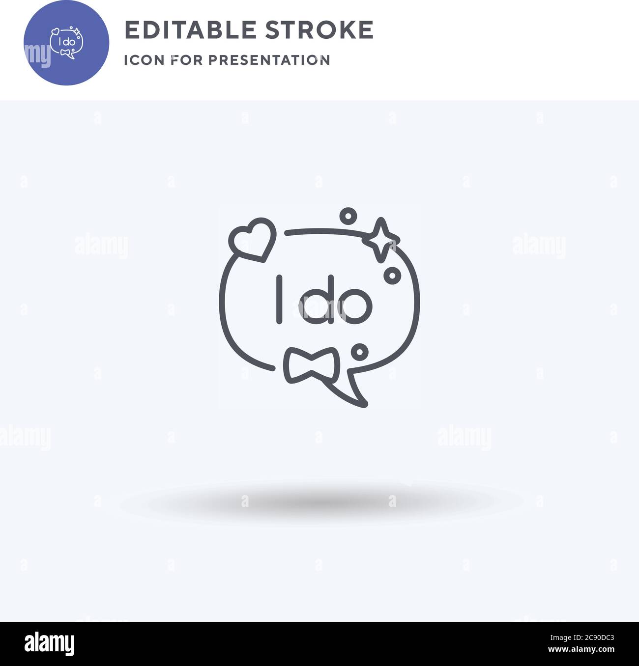 I Do icon vector, filled flat sign, solid pictogram isolated on white ...