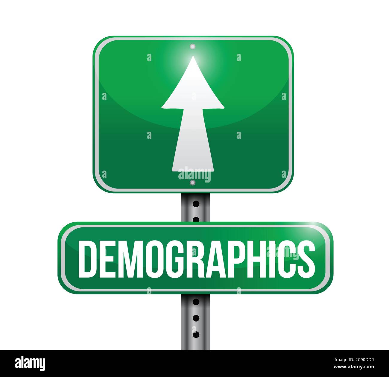 Demographics road sign illustrations design over a white background ...