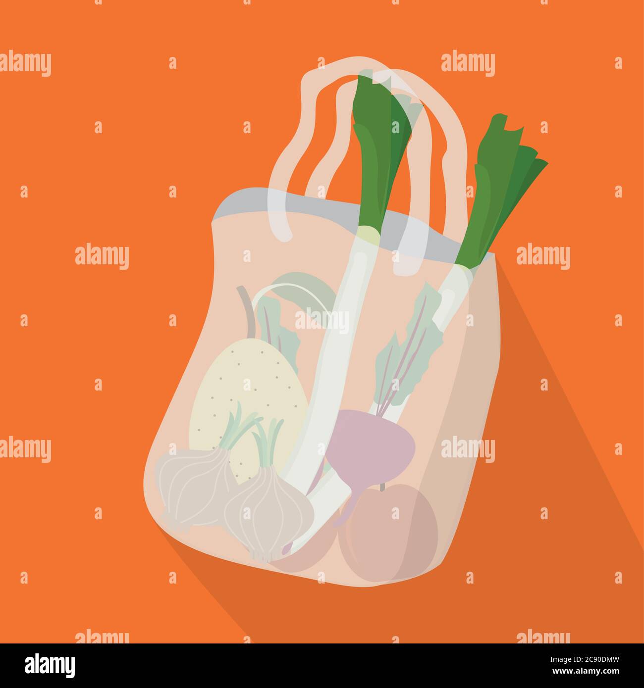 Grocery bag icon. Shopping bag with food - Vector Stock Vector Image ...